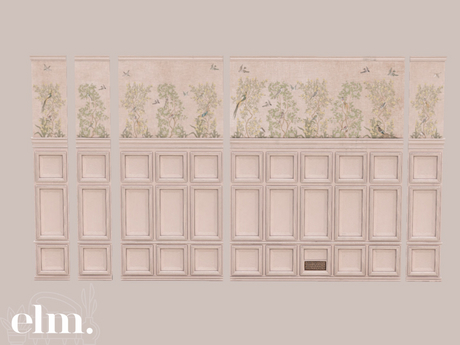 Second Life Marketplace - Elm. Agnes Wall Panel [Cream]